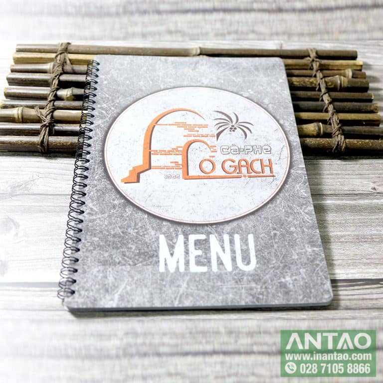 In menu nhựa PVC giá rẻ tại TP. HCM